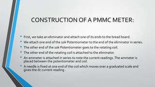 Permanent Magnet Moving Coil (PPMC) | PPTX
