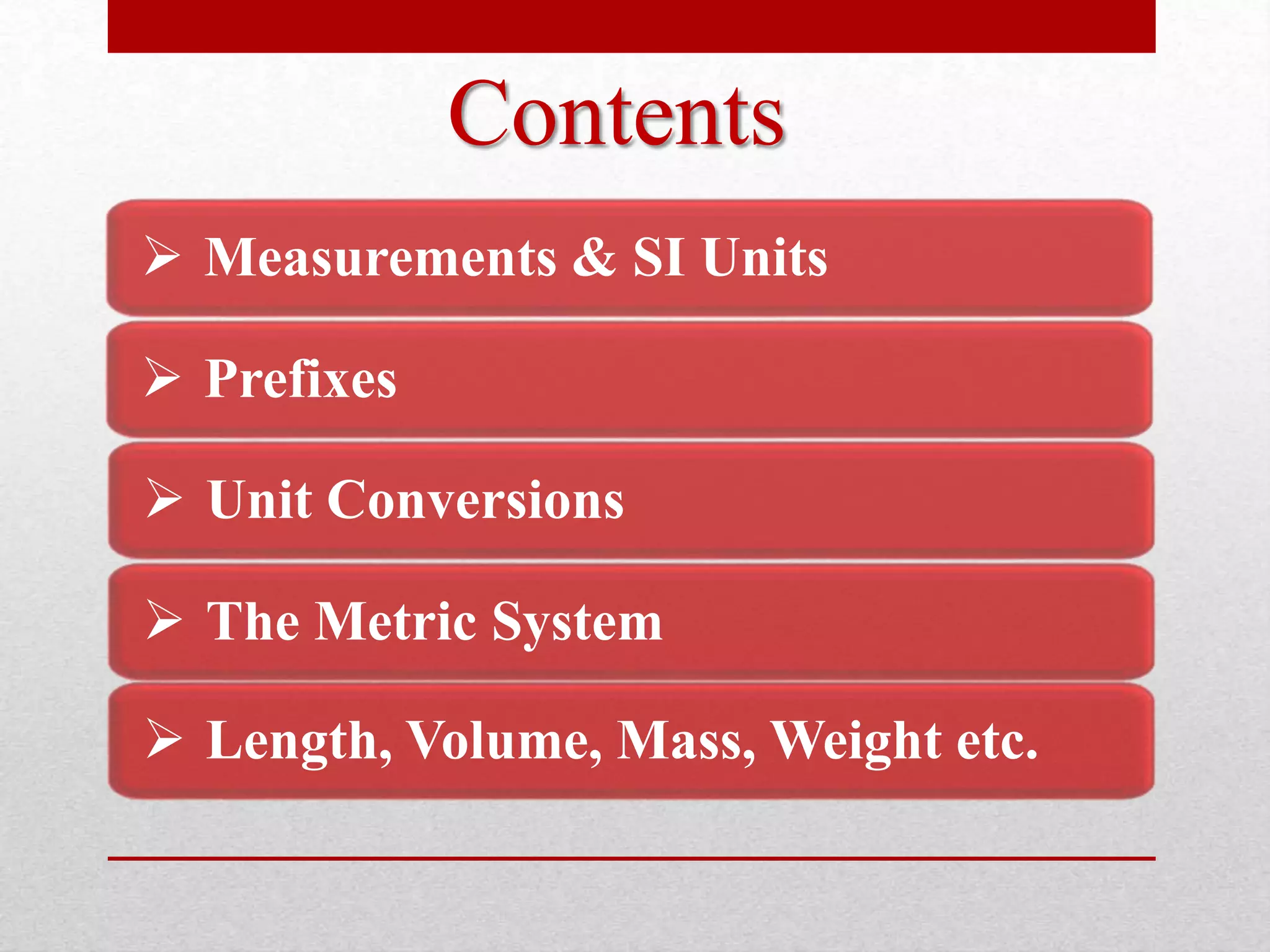 Measurements & units | PPT