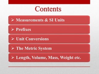 Measurements & units | PPT
