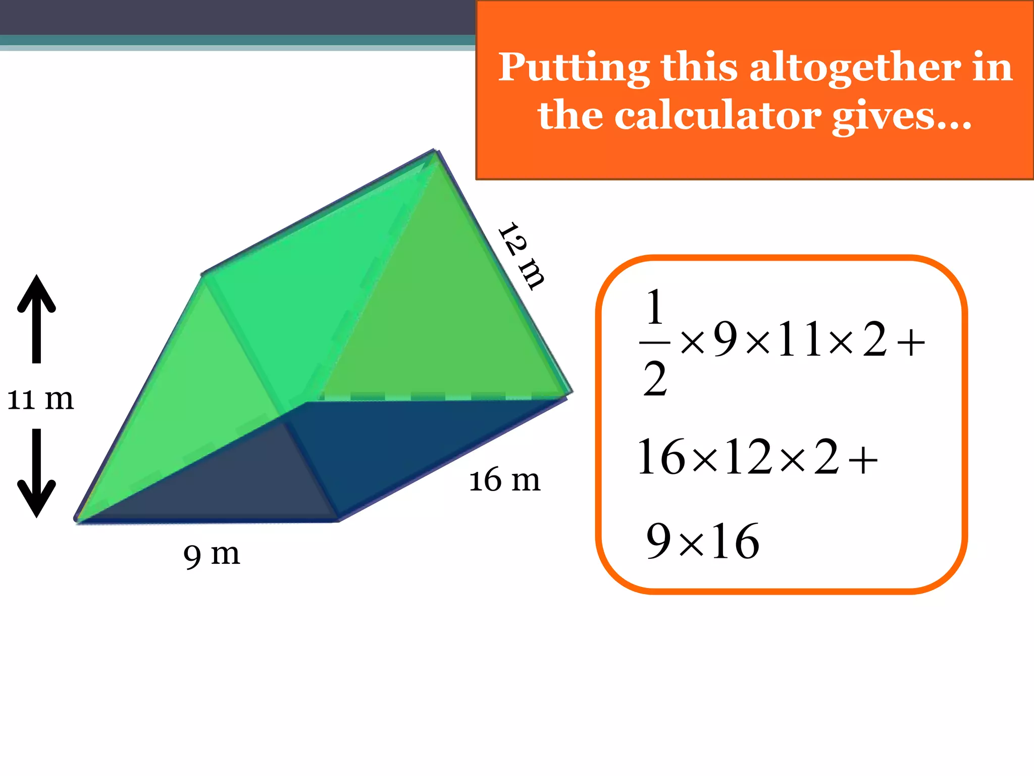 Surface Area of Triangular Prism 1 | PPTX