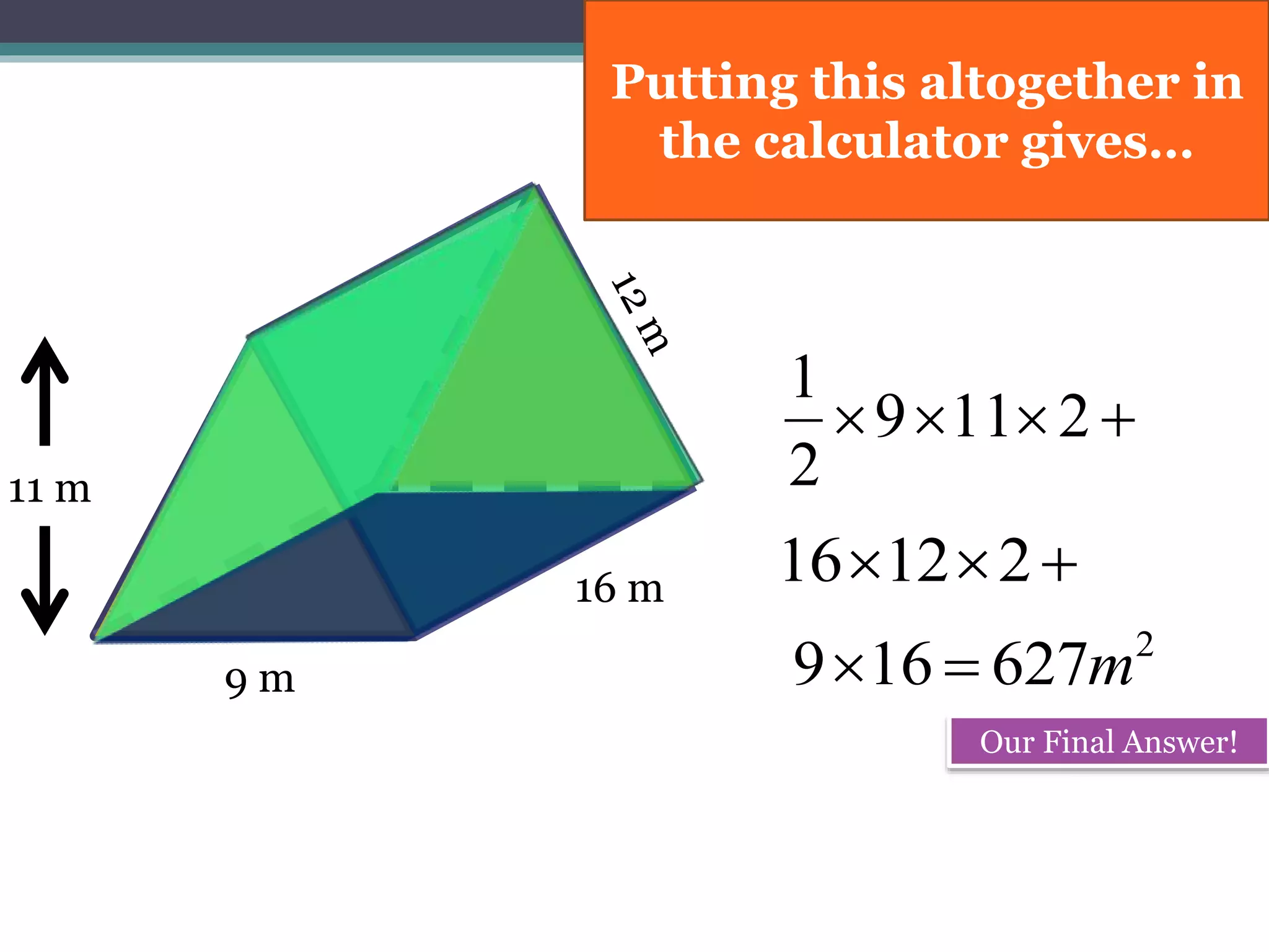 Surface Area of Triangular Prism 1 | PPTX