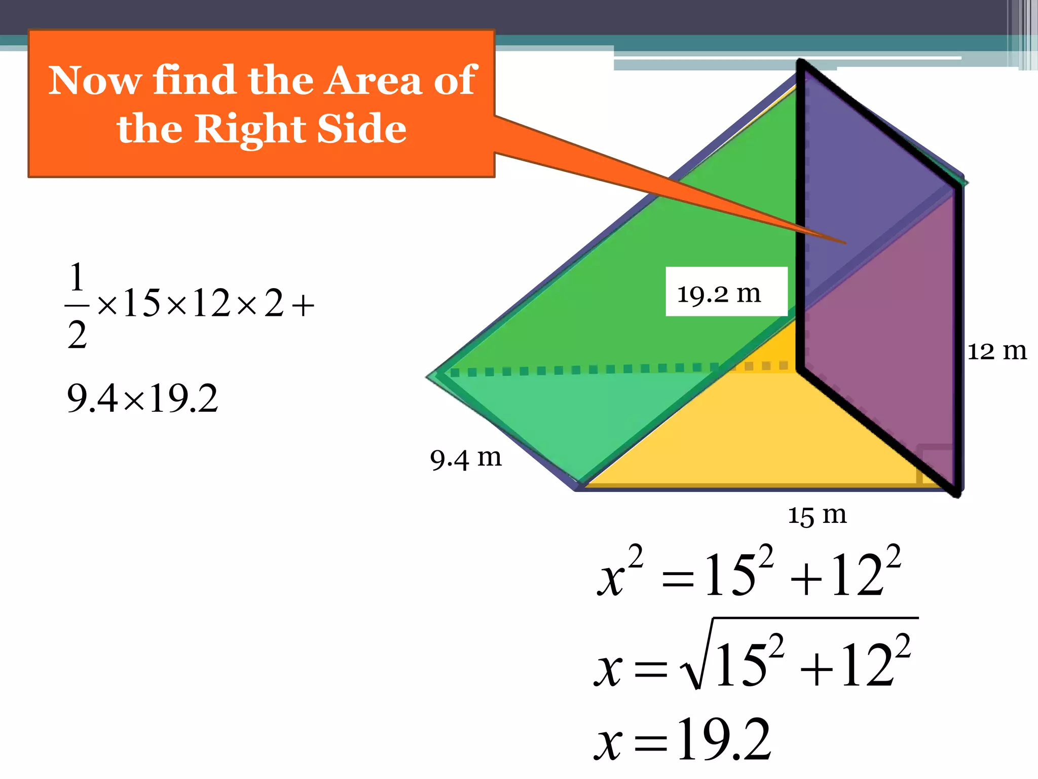 Surface Area of Triangular Prism 2 | PPTX