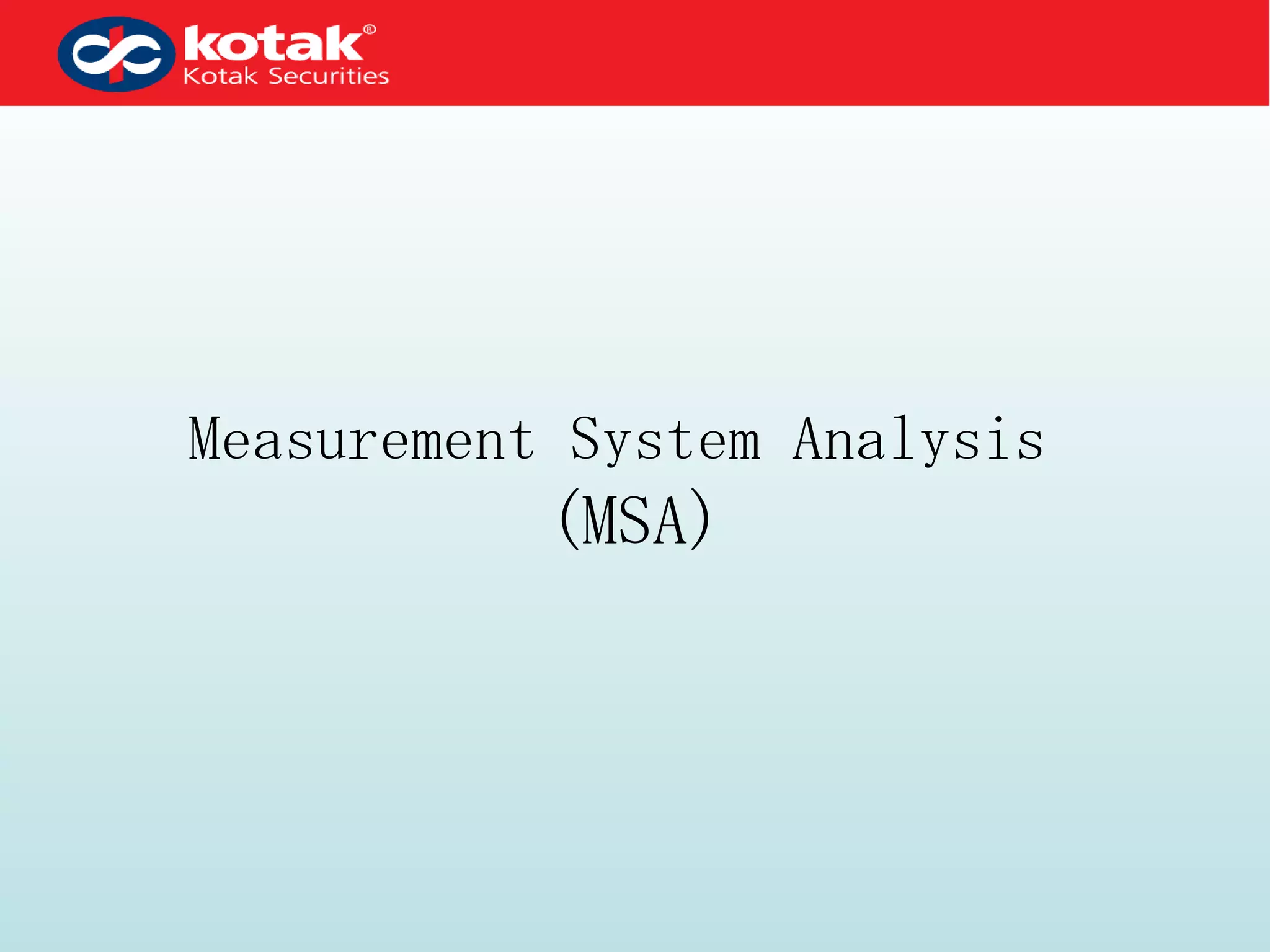 Measurement system analysis | PPT