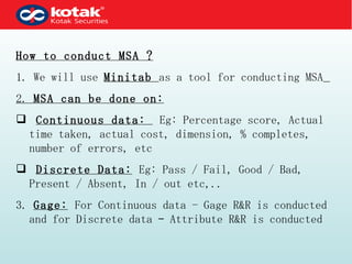 Measurement system analysis | PPT
