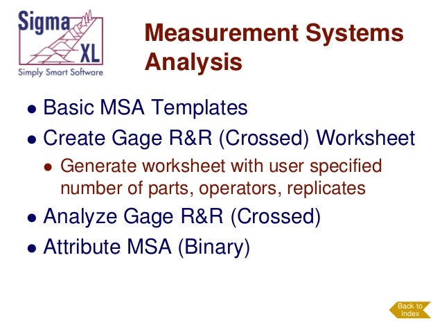 Measurement system analysis