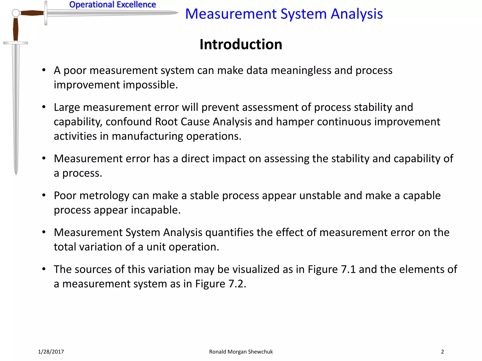 Measurement System Analysis | PPTX
