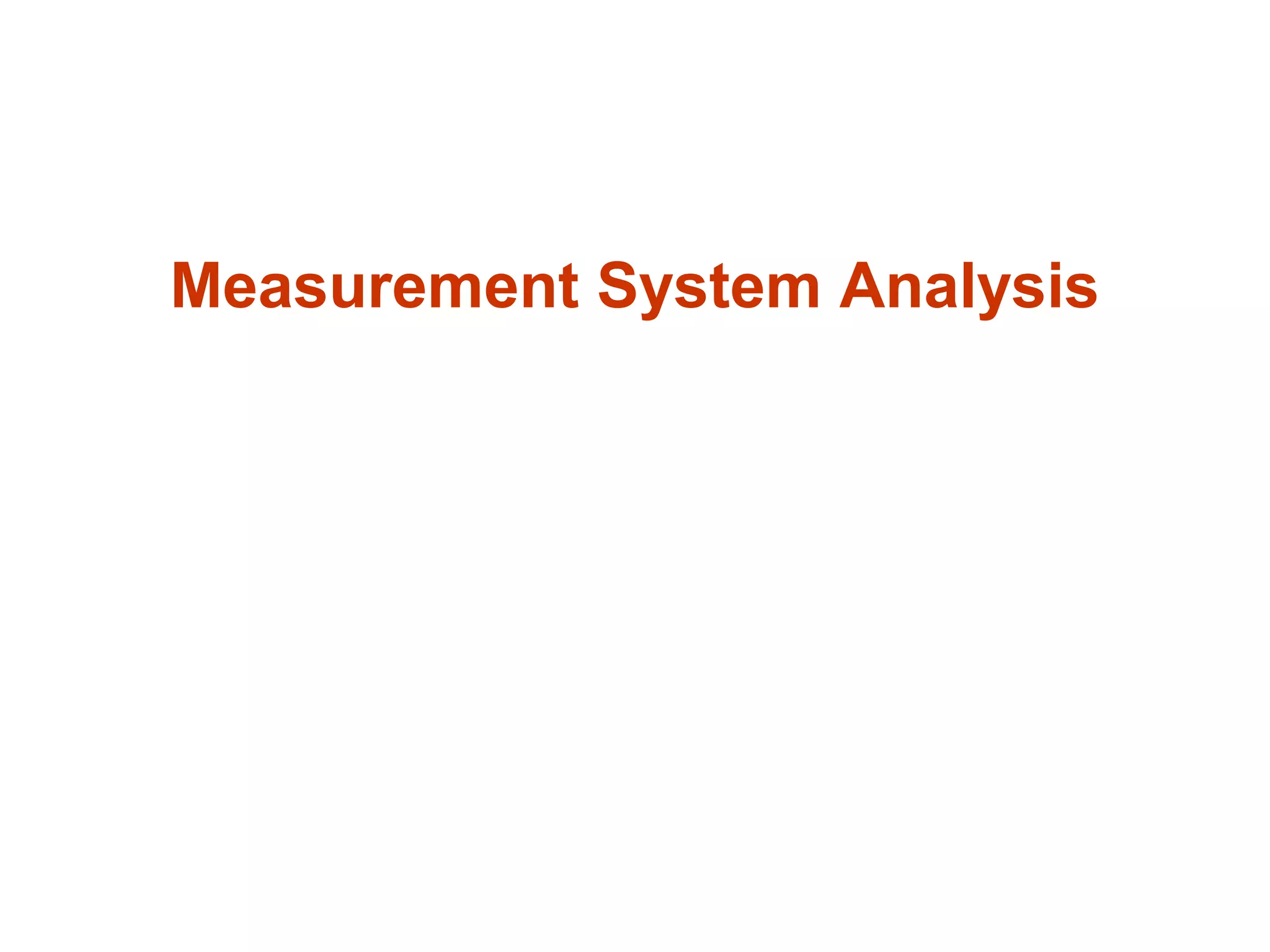 Measurement system analysis | PPT