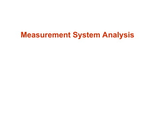 Measurement System Analysis with definitions | PPT