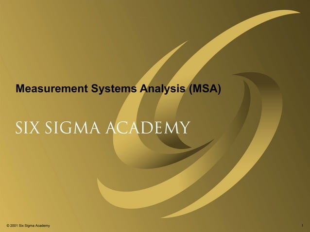 Measurement systems analysis v1.1 | PPT