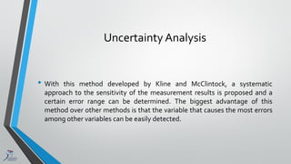 Measurement Techniques,Uncertainty Analysispdf | PPT