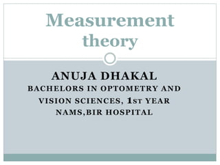 Measurement theory. | PPTX