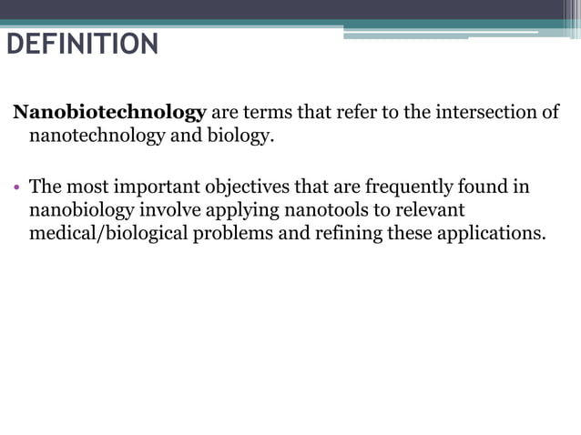 Measurement tools of nanobiotechnology | PPT