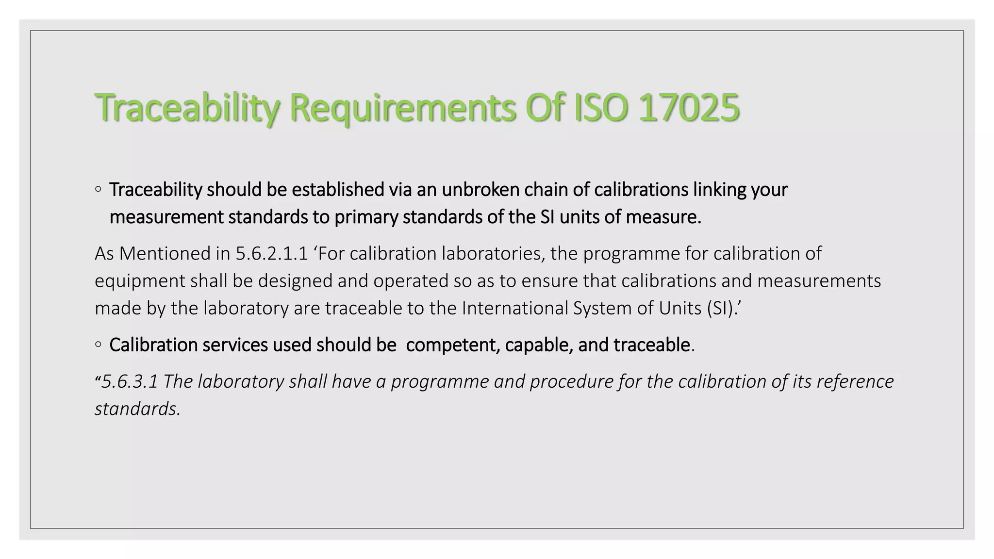 Measurement Traceability | PPTX