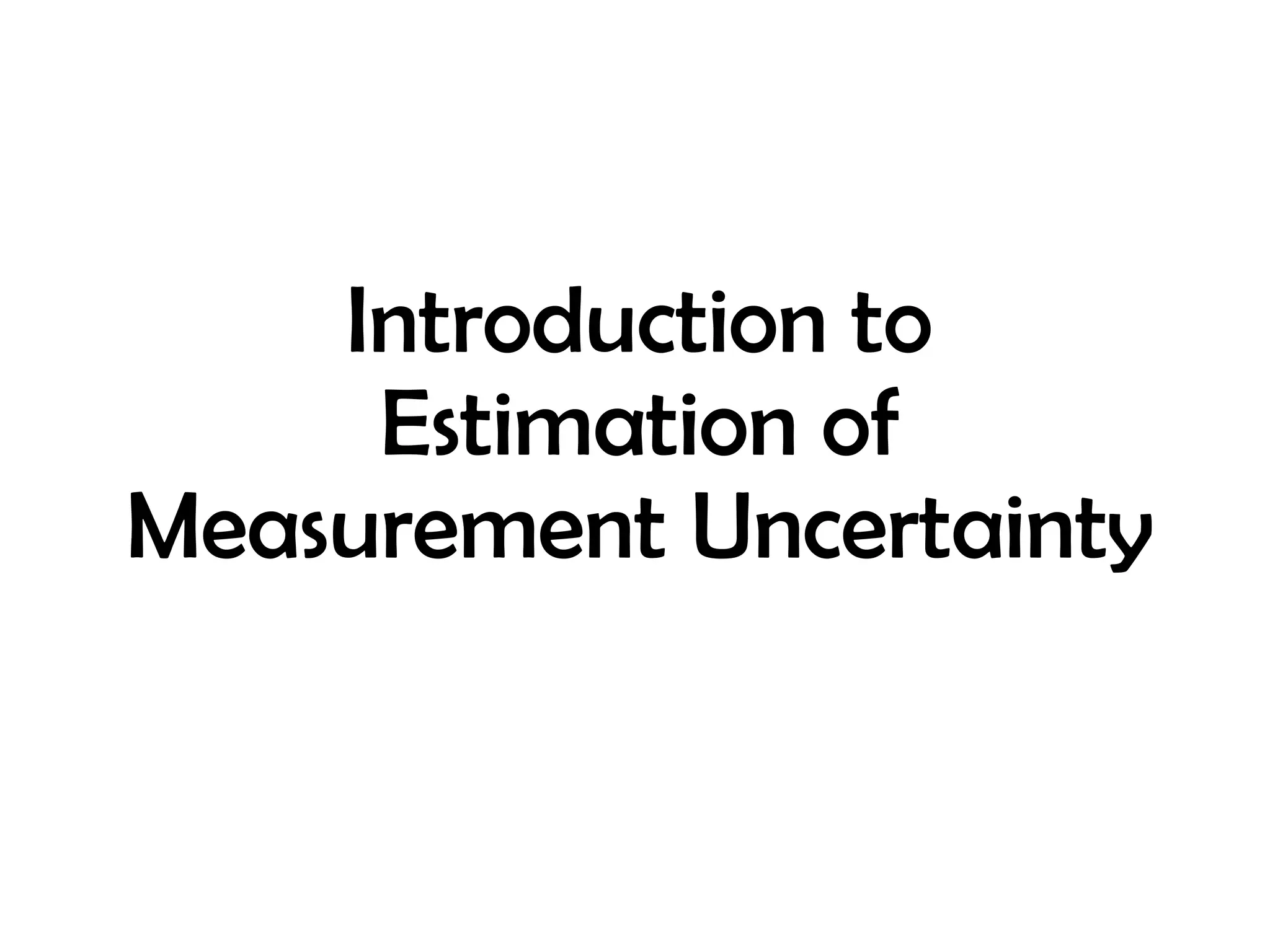 CHEM 137.1 Measurement uncertainty | PDF