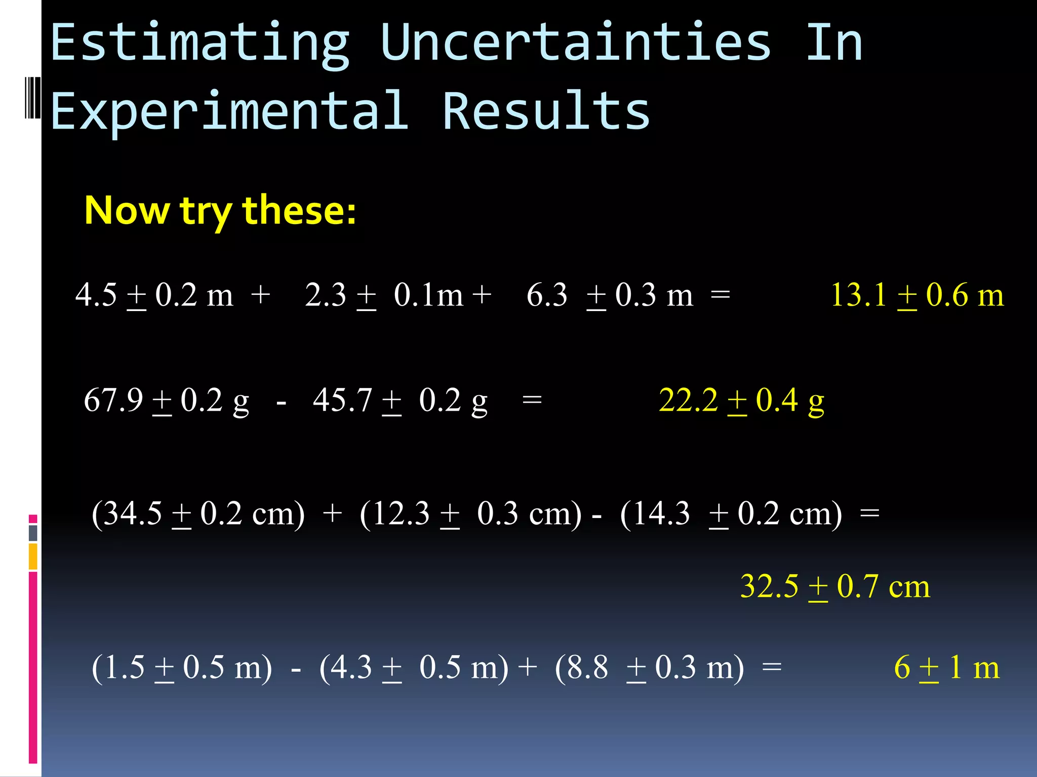 Measurement & uncertainty pp presentation | PPTX