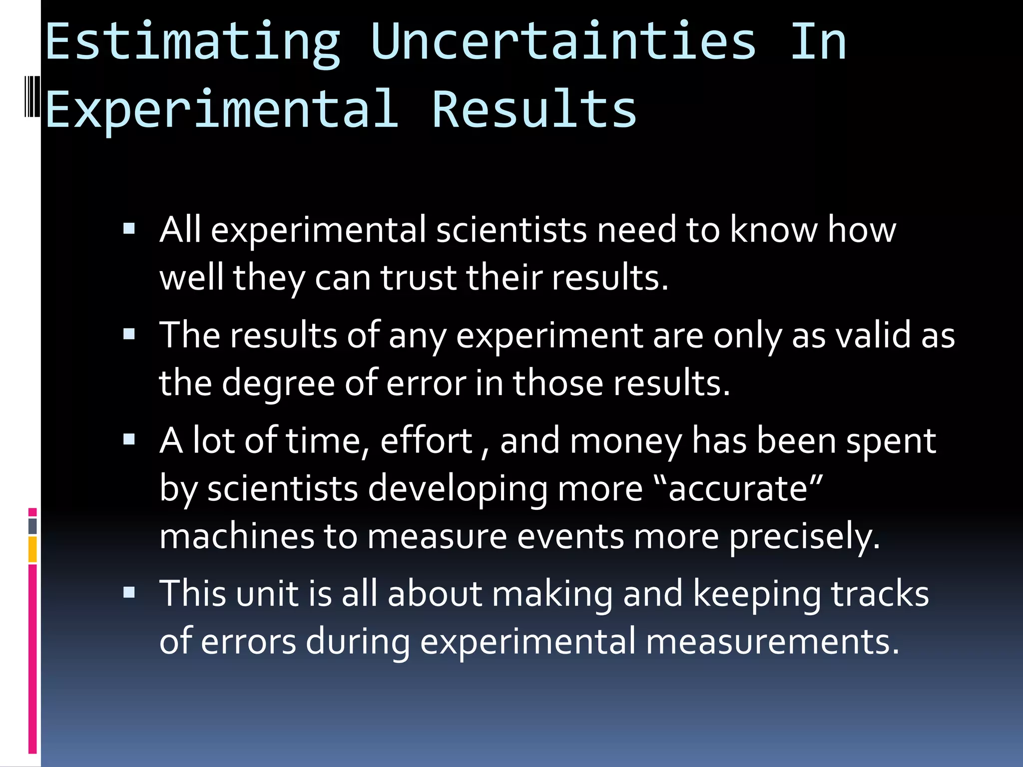 Measurement & uncertainty pp presentation | PPTX