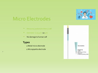 MEASUREMENT OF BIO POTENTIAL USING TWO ELECTRODES AND RECORDING ...