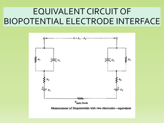 MEASUREMENT OF BIO POTENTIAL USING TWO ELECTRODES AND RECORDING PROBLEMS | PDF