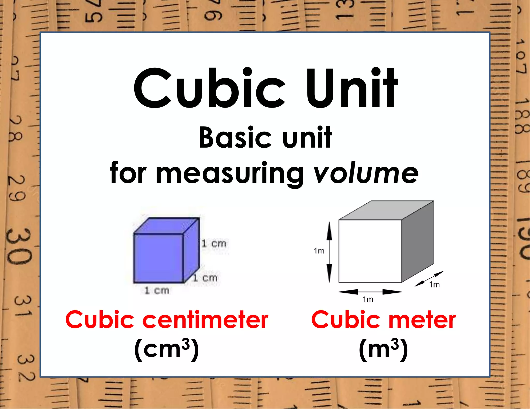 Measurement Unit Vocabulary/Word Wall | PPTX