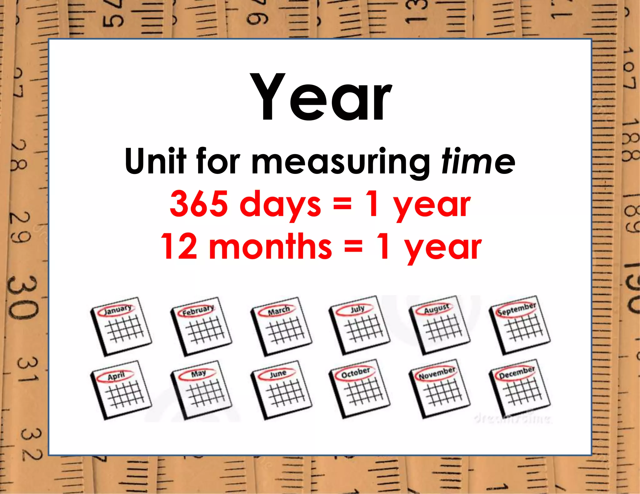 Measurement Unit Vocabulary/Word Wall | PPTX