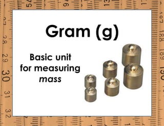 Measurement Unit Vocabulary/Word Wall | PPTX