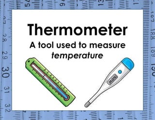 Measurement Unit Vocabulary/Word Wall | PPTX