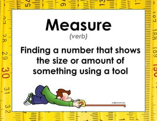 Measurement Unit Vocabulary/Word Wall | PPTX