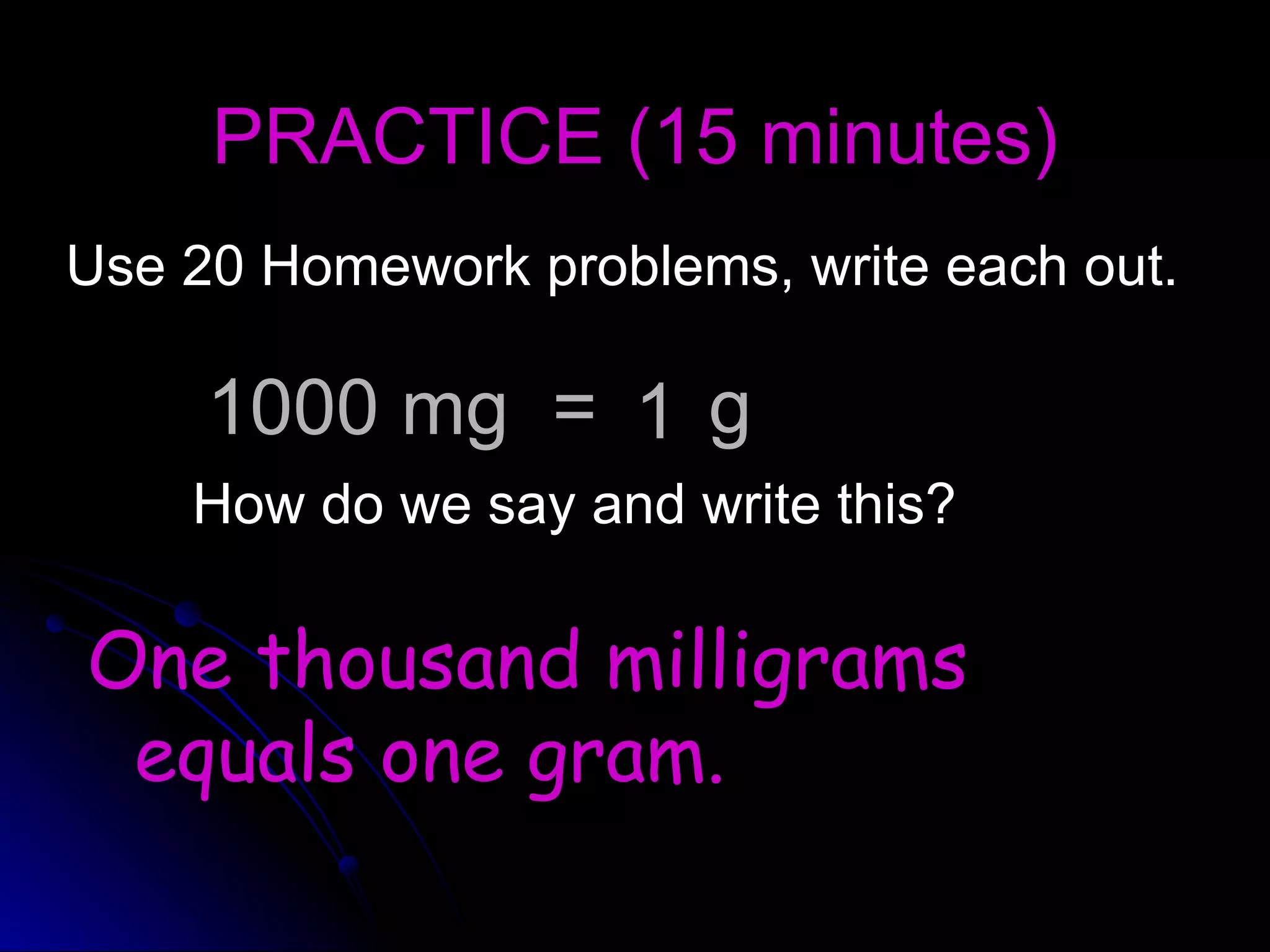 Measurement Writing | PPT