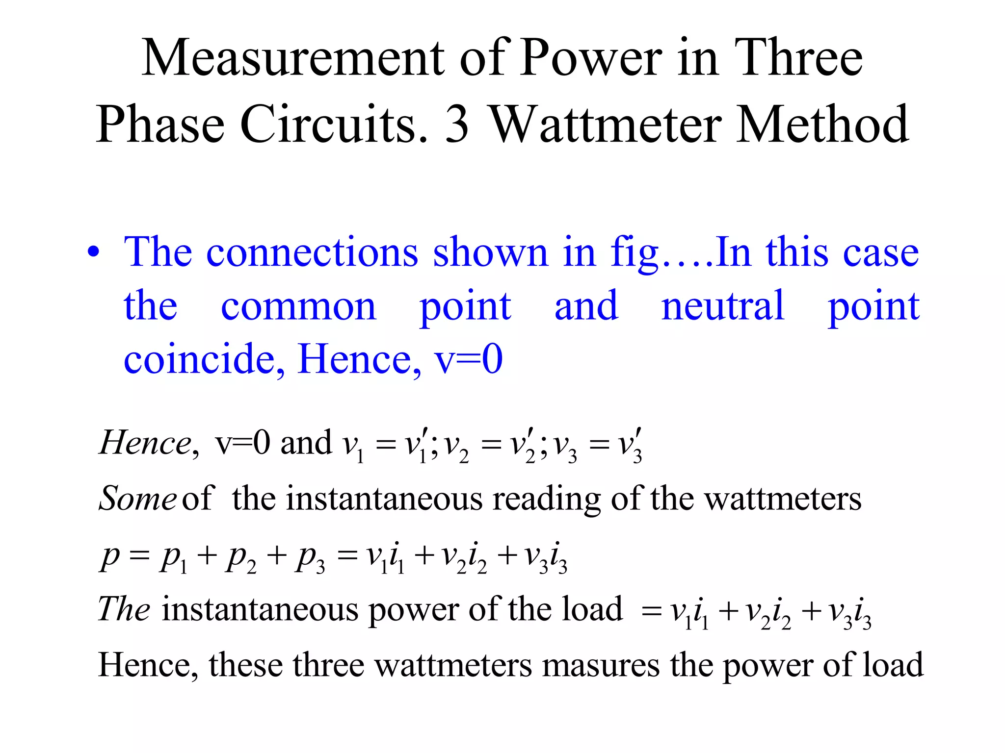 Measuremnt of Power and Energy | PPT