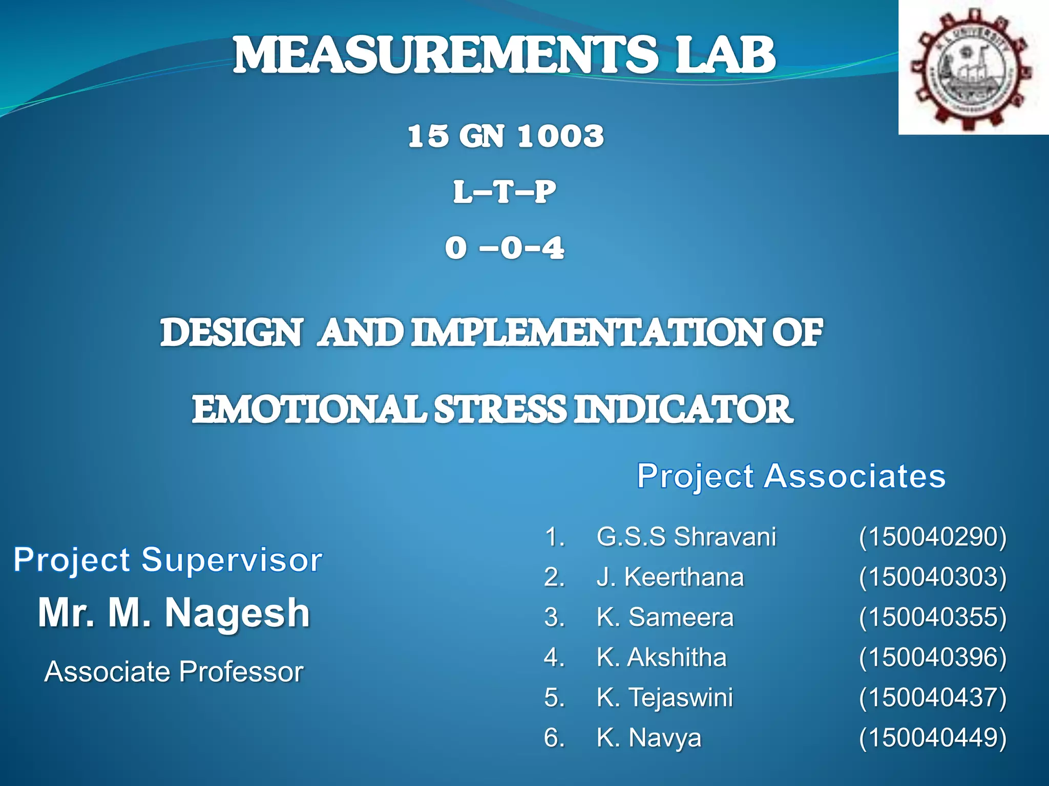 emotional stress indicator | PPT