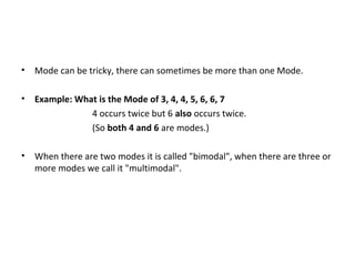Measure of central tendency | PPT