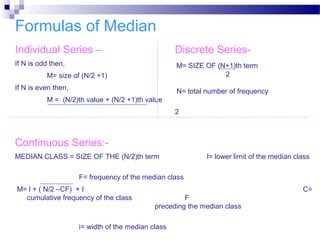 Measure of central tendency | PPT | Physics | Science