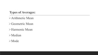 Measure of central tendency | PPT