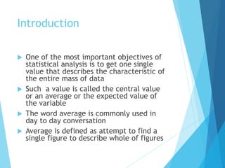 Measure of central tendency (2) | PPT | Physics | Science