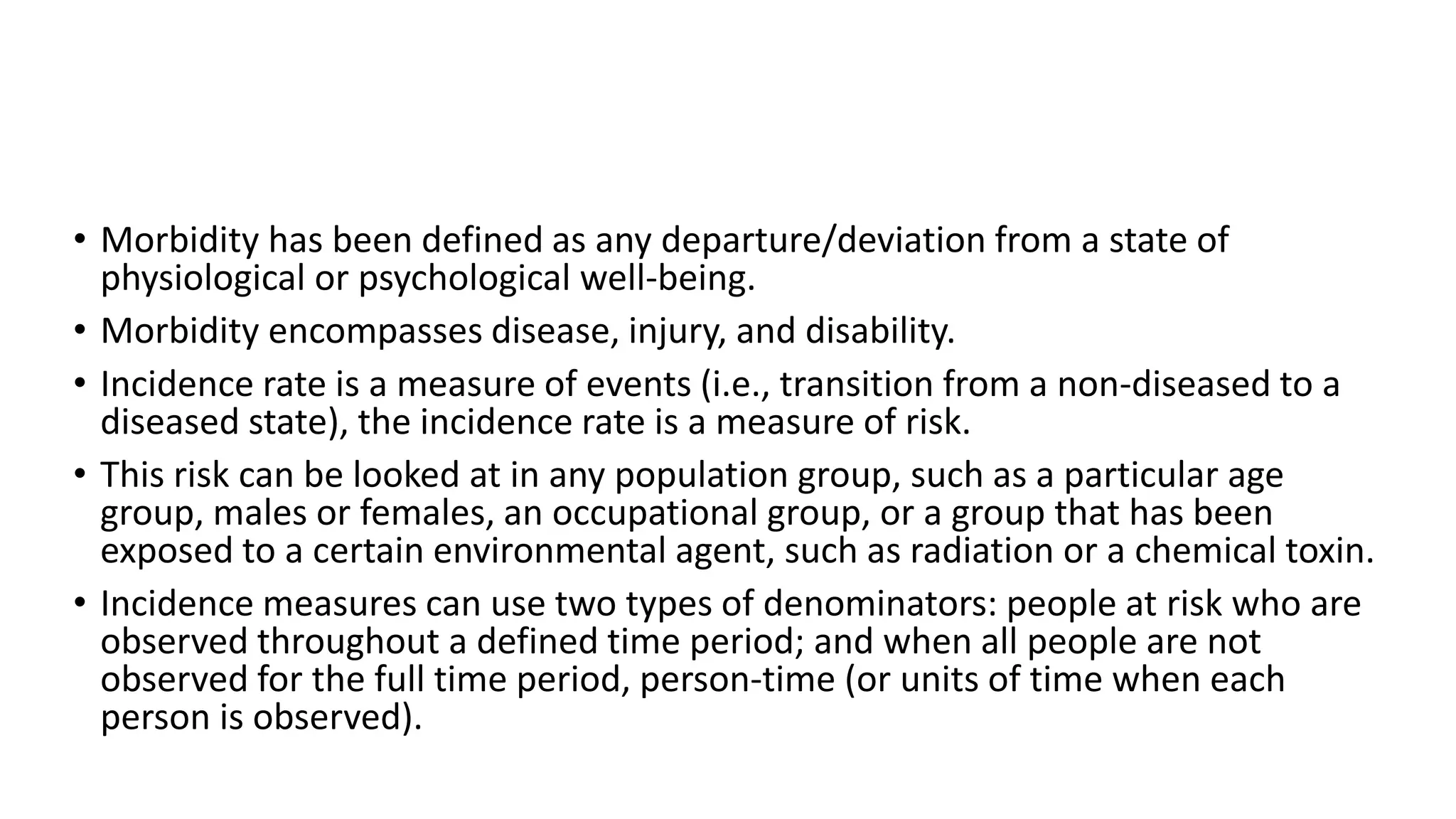 Measure of disease occurance.pptxbhbbbbbbb | PPTX