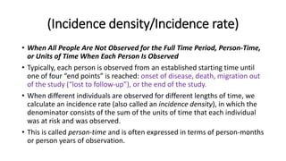 Measure of disease occurance.pptxbhbbbbbbb | PPT