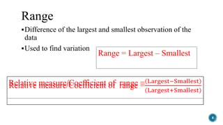 Measure of dispersion | PPT