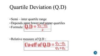 Measure of dispersion | PPT
