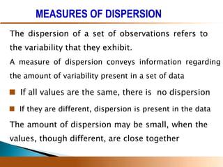 Measure of Dispersion.pptx. . | PPTX