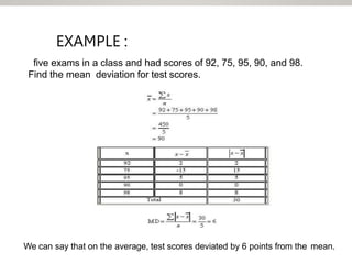 measure of dispersion in stats whichncomes in first chapter | PPT