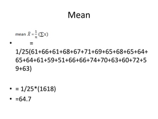 Measure of dispersion statistics | PPTX