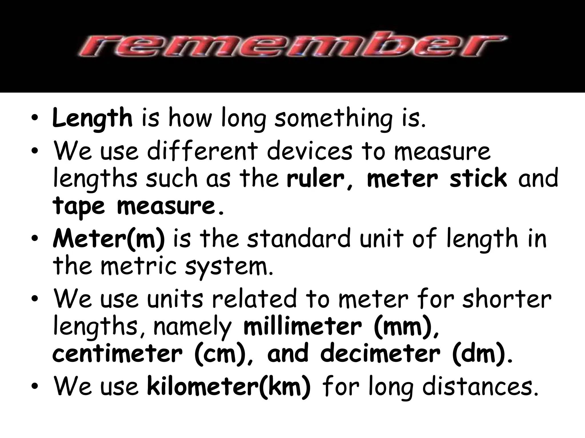 Conversion of measures of length ppt-grade 3 | PPTX
