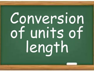 Conversion of measures of length ppt-grade 3 | PPTX