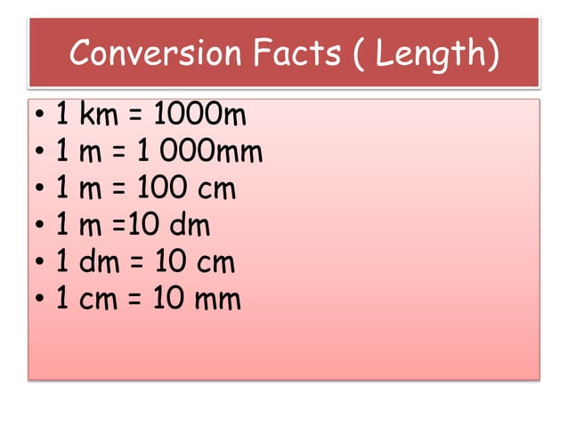 Conversion of measures of length ppt-grade 3 | PPTX | Physics | Science