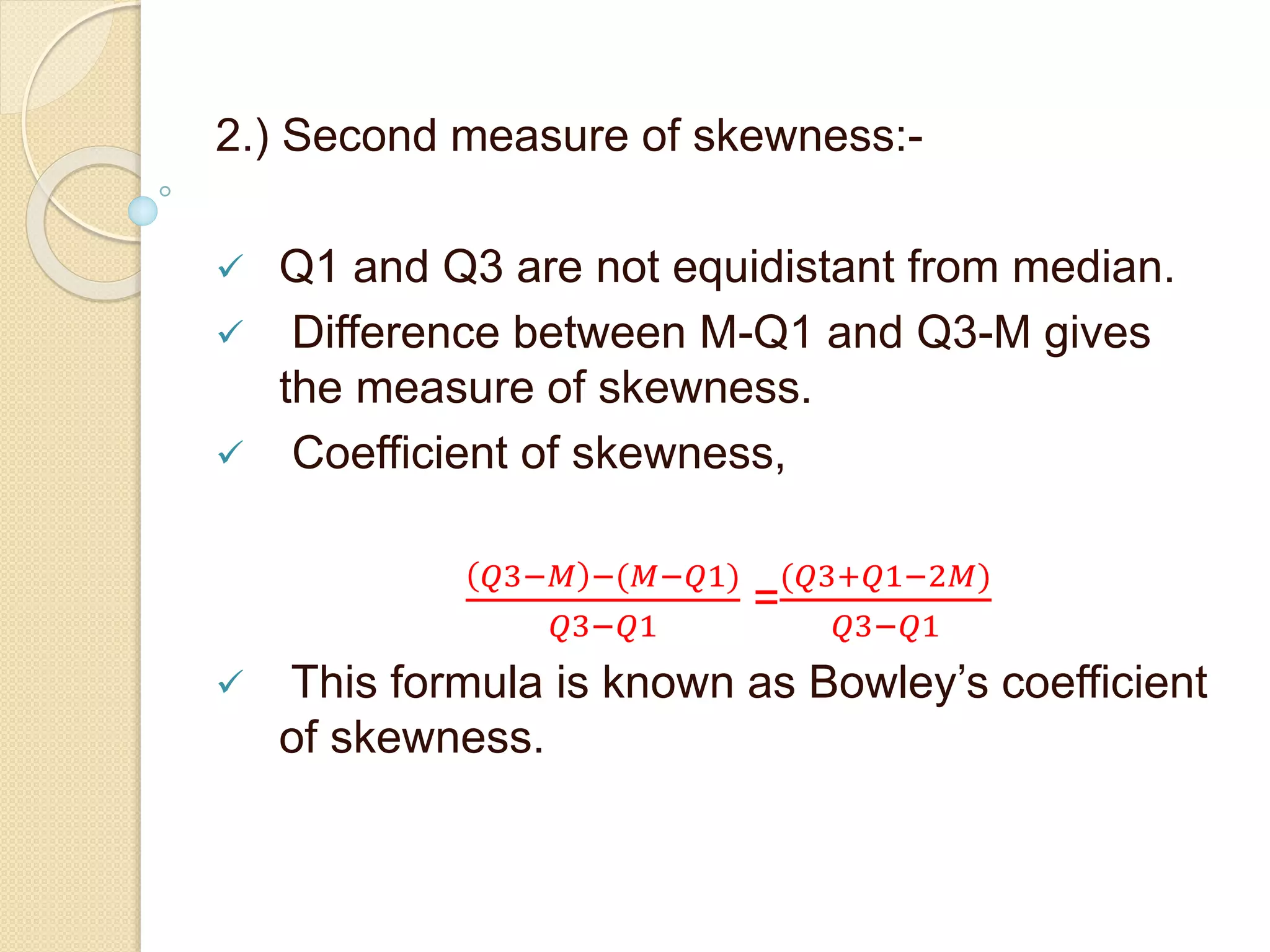 Measure Of Skewness Pptx