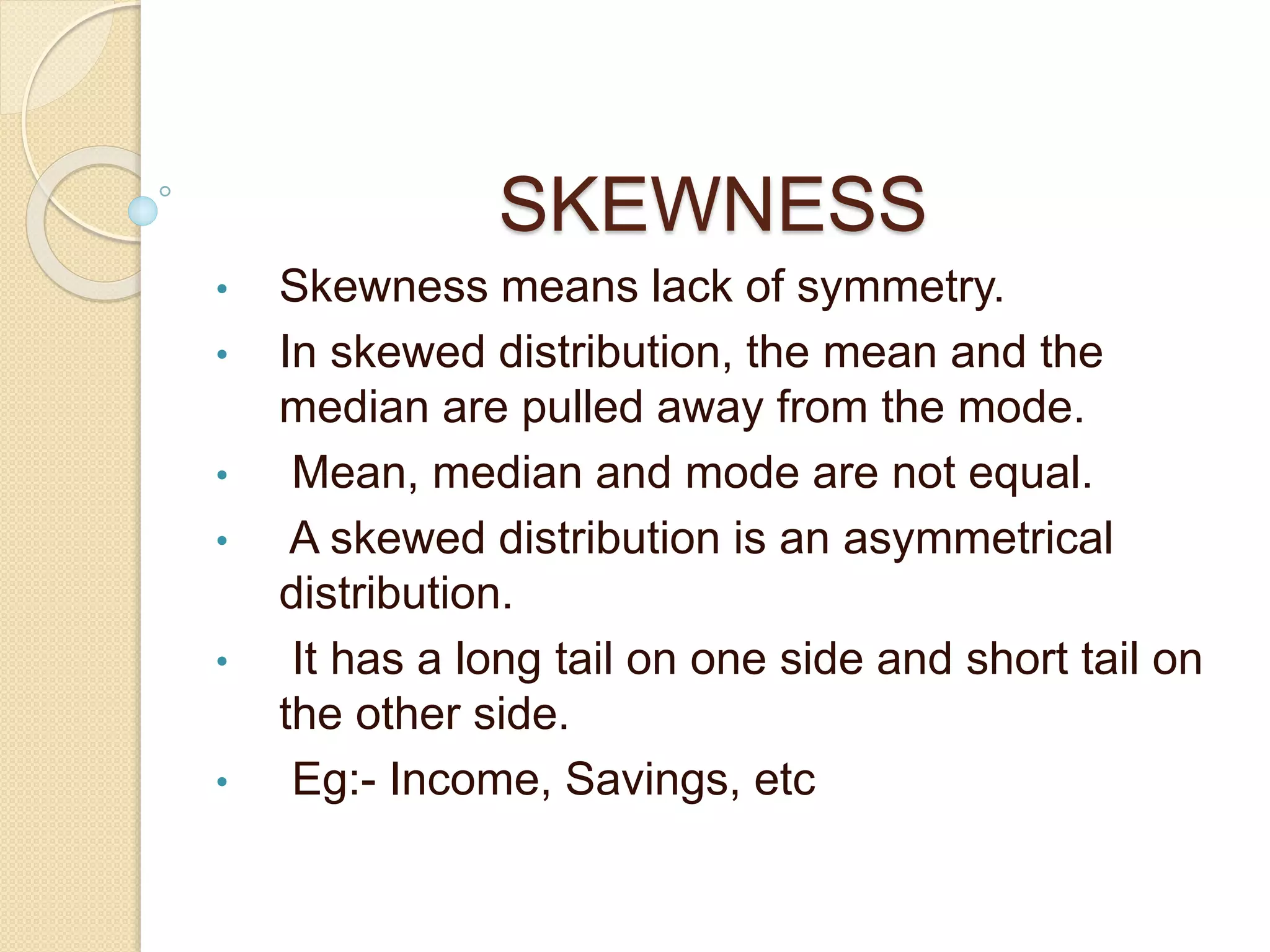 Measure of skewness | PPTX