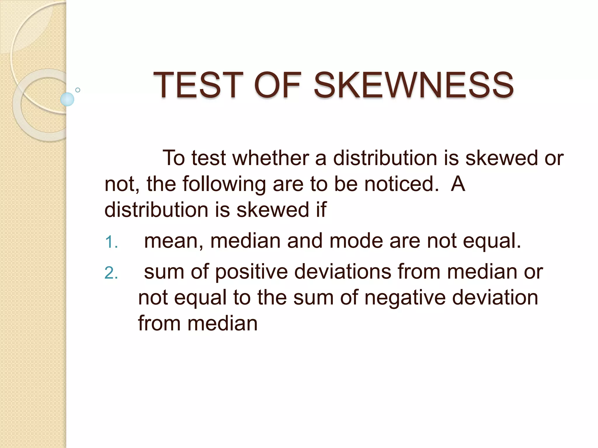 Measure of skewness | PPTX