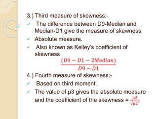 Measure of skewness | PPTX
