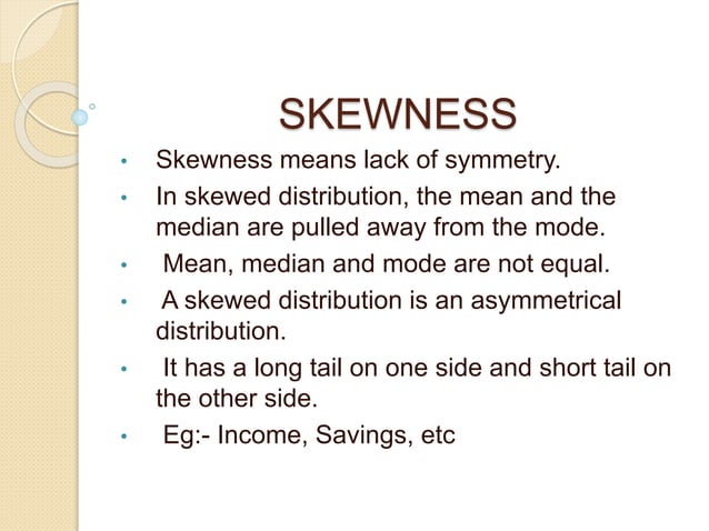 Measure of skewness | PPTX