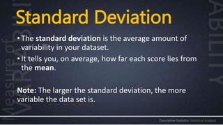 Measure of Variability Report.pptx | Business Accounting & Finance | Business